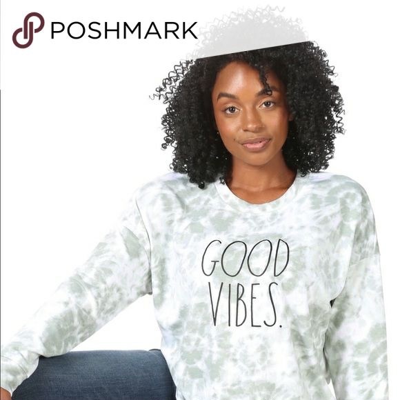 Rae Dunn | Tops | Nwt Rae Dunn Good Vibes Sweatshirt | Poshmark